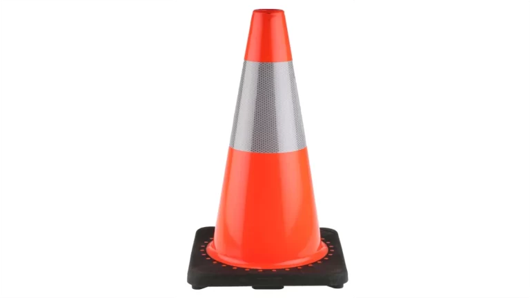 30″ Black base with 6″ Sticker Rubberized Traffic Cone – Wyler ...